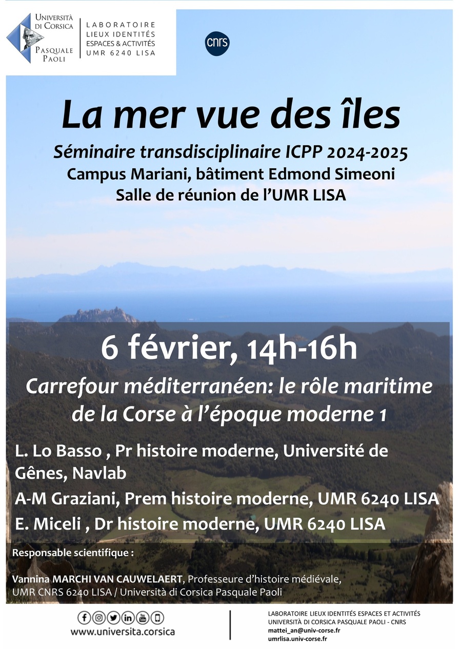 Cycle de séminaires ICPP : "La mer vue des îles" / "Carrefour ...