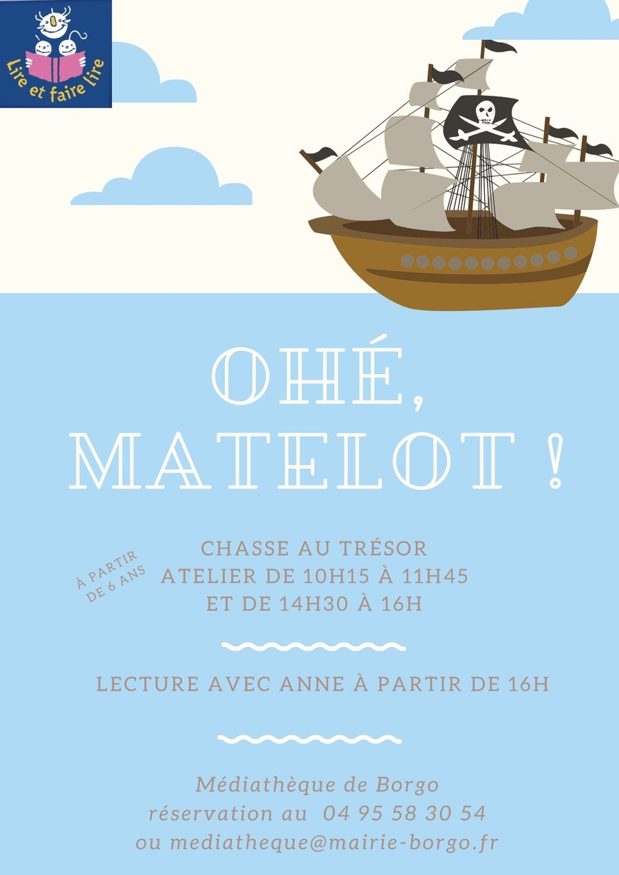 "Ohé matelot!" : Animation et atelier créatif sur le thème des pirates ...