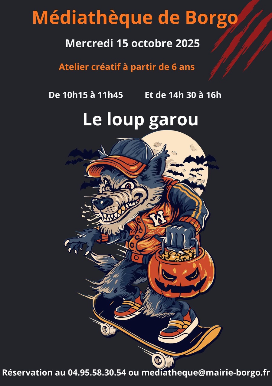 Atelier créatif (à partir de 6 ans) " Le loup garou" - Mediateca - U ...