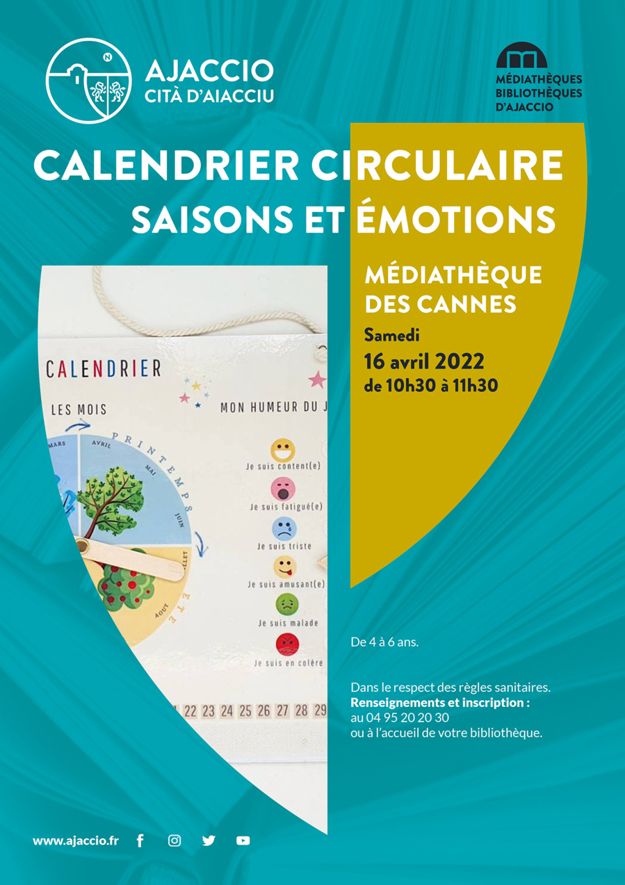 Crée un calendrier circulaire - Médiathèque des Cannes - Ajaccio ...