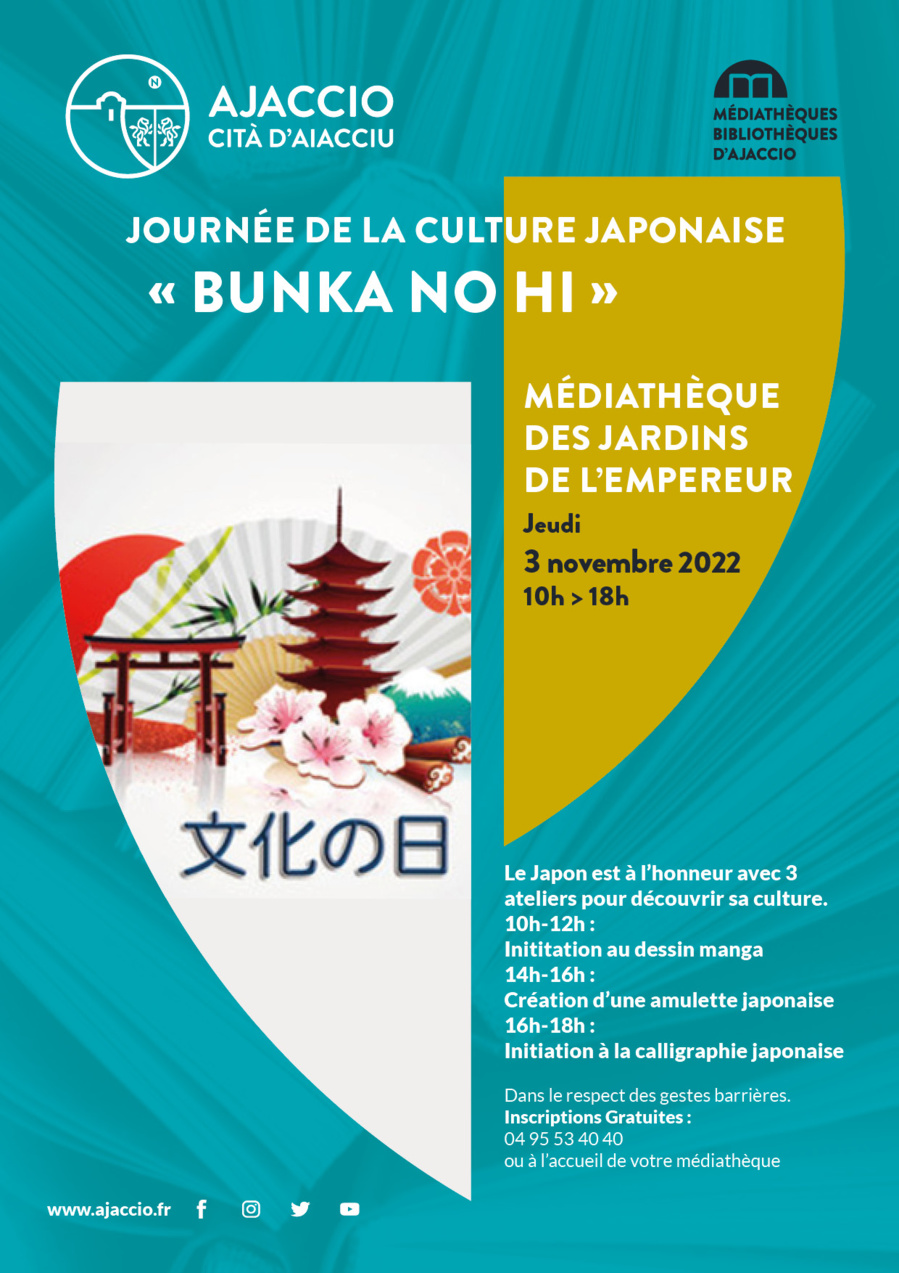 Journée de la culture japonaise Bunka No Hi - Médiathèque des Jardins ...