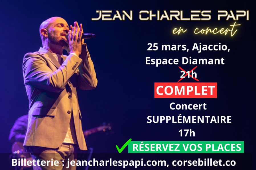 Jean-Charles Papi en concert - Espace Diamant - Aiacciu | Agenda | a ...