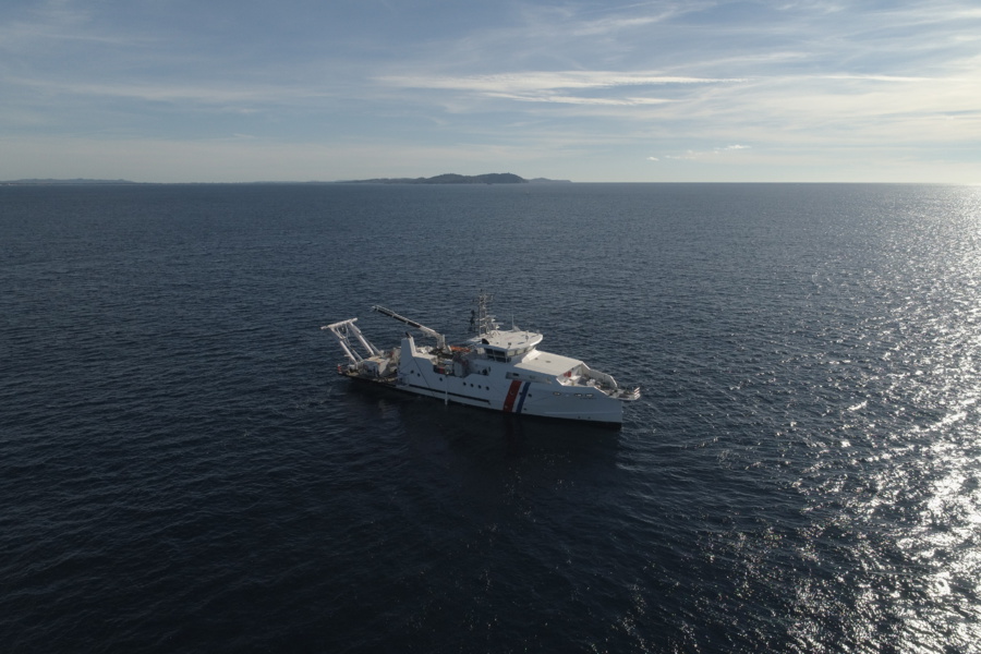 Visite de l’Alfred Merlin, navire de recherche archéologique du ...