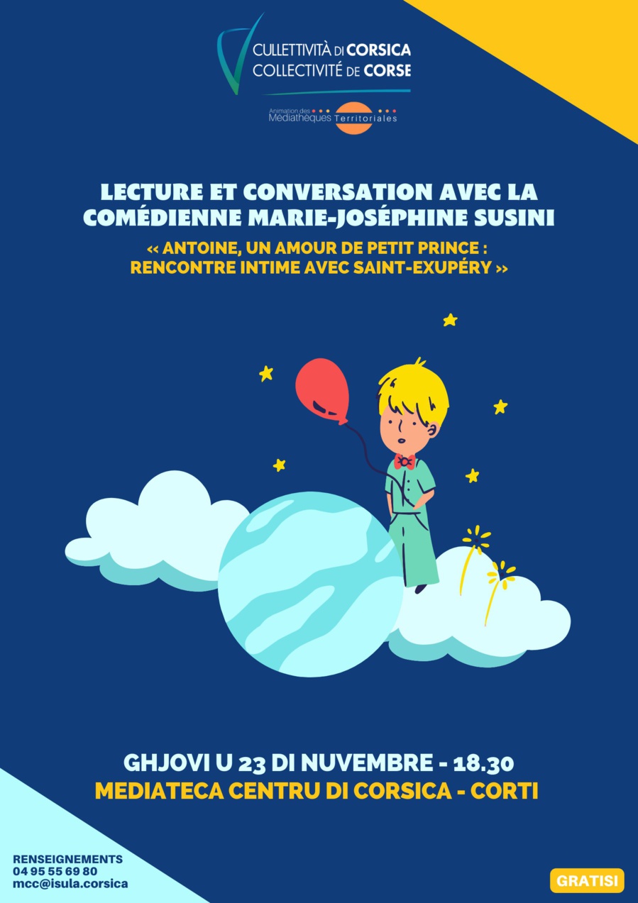 Lecture et conversation avec la comédienne Marie-Joséphine Susini ...