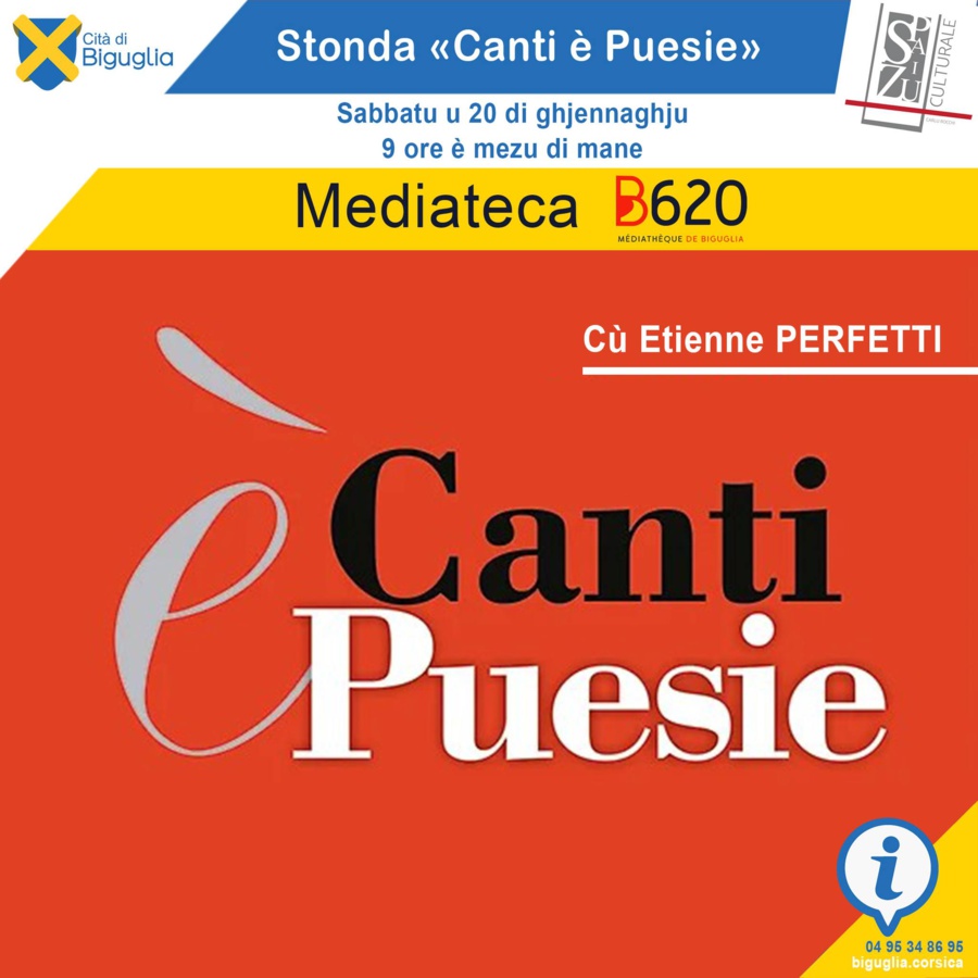 Stonda "Canti è Puesie" avec Etienne Perfetti - Médiathèque B620 ...