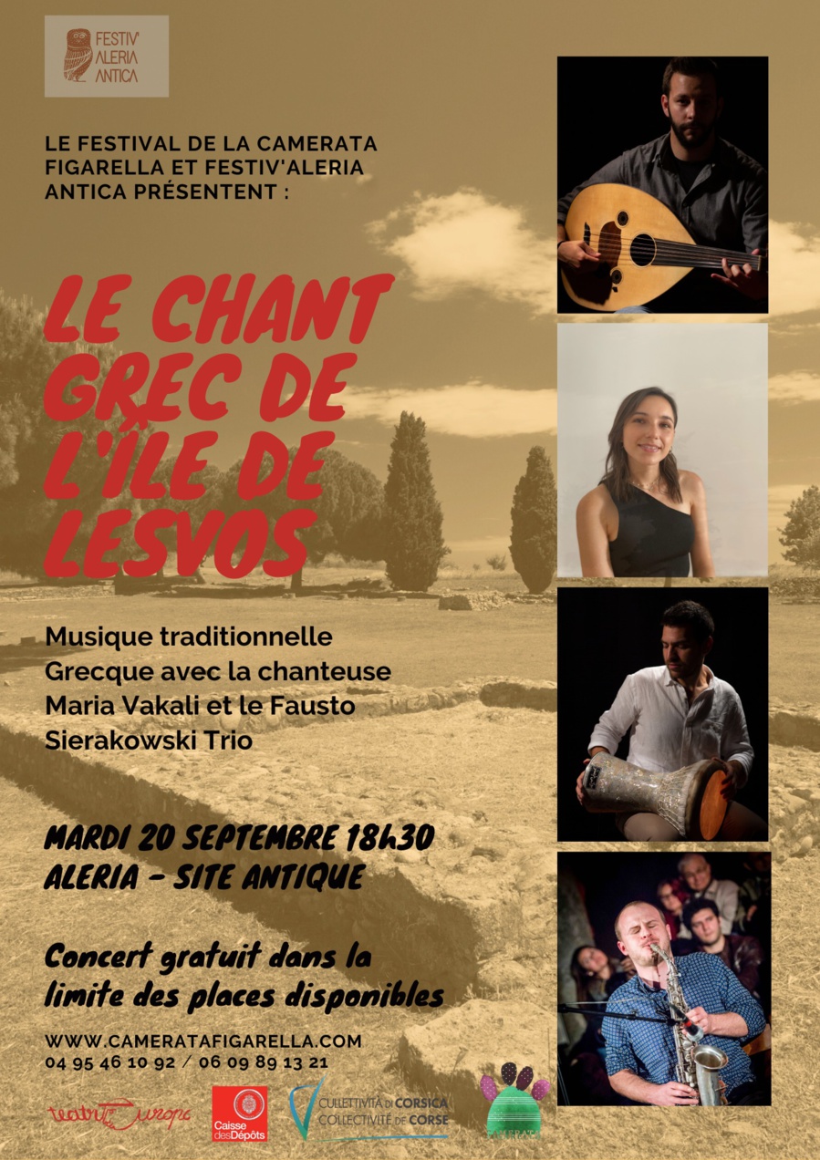 Concert "Le chant grec de l'île de Lesvos" sur le site antique d'Aleria | Agenda | Le Patrimoine ...